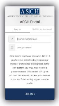 Login Help – ASCH